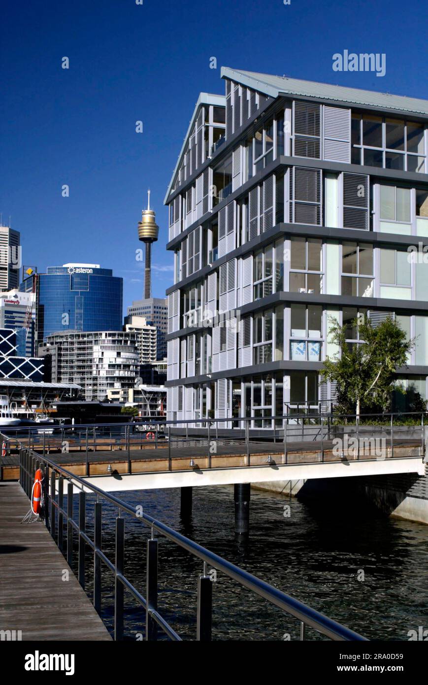 Wharf 8 and Wharf 9, situated on the Pyrmont Bay shoreline with Darling ...