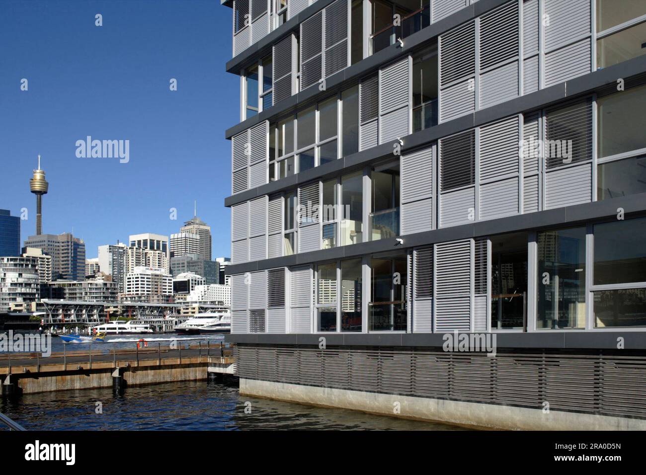 Wharf 8 and Wharf 9, situated on the Pyrmont Bay shoreline with Darling ...