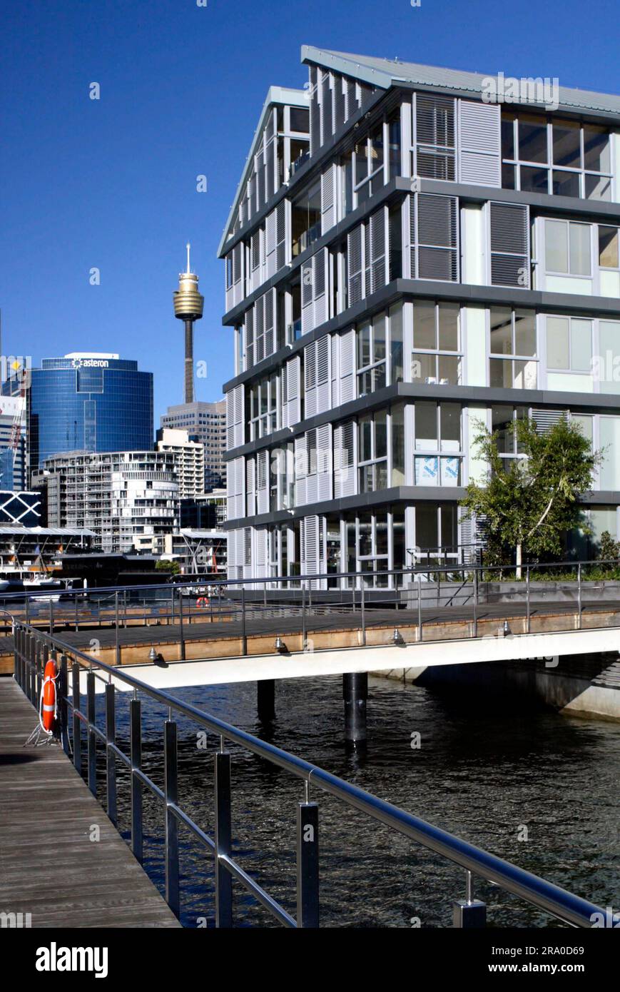 Wharf 8 and Wharf 9, situated on the Pyrmont Bay shoreline with Darling ...