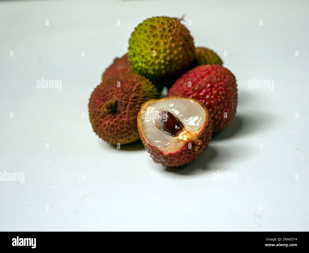 Half lychee litchi chinensis seed hi-res stock photography and images ...