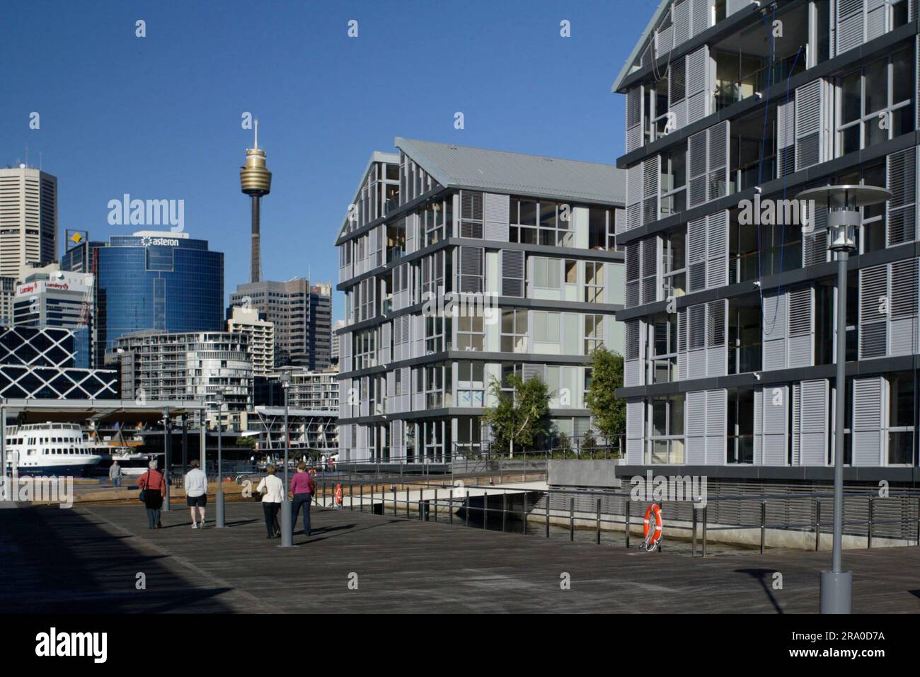 Wharf 8 and Wharf 9, situated on the Pyrmont Bay shoreline with Darling ...