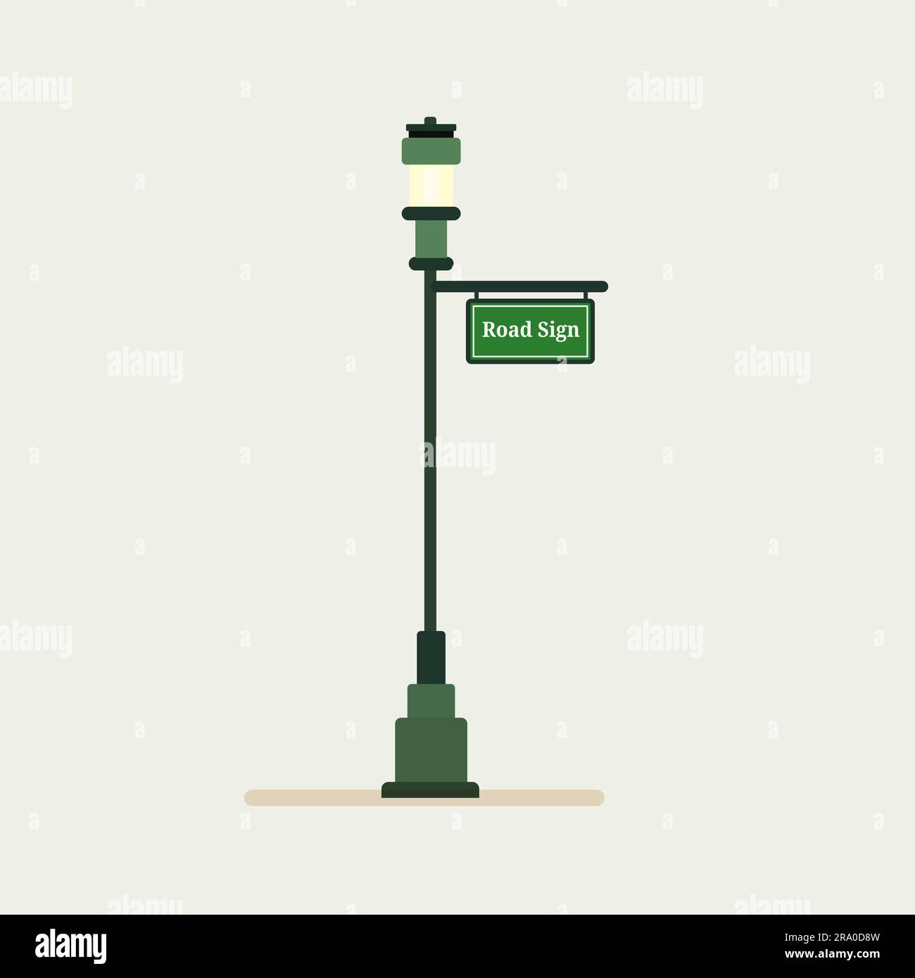 Street sign post vector illustration.Road sign pole isolated background ...