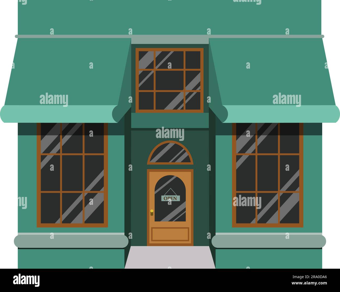 Vintage downtown storefront Stock Vector Images - Alamy