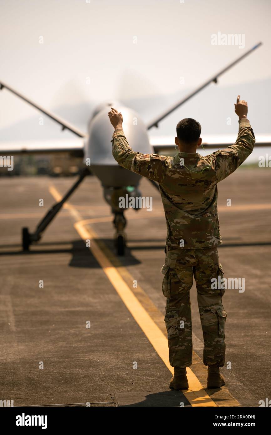U.S. Airmen assigned to the 163d Attack Wing on March Air Reserve Base ...