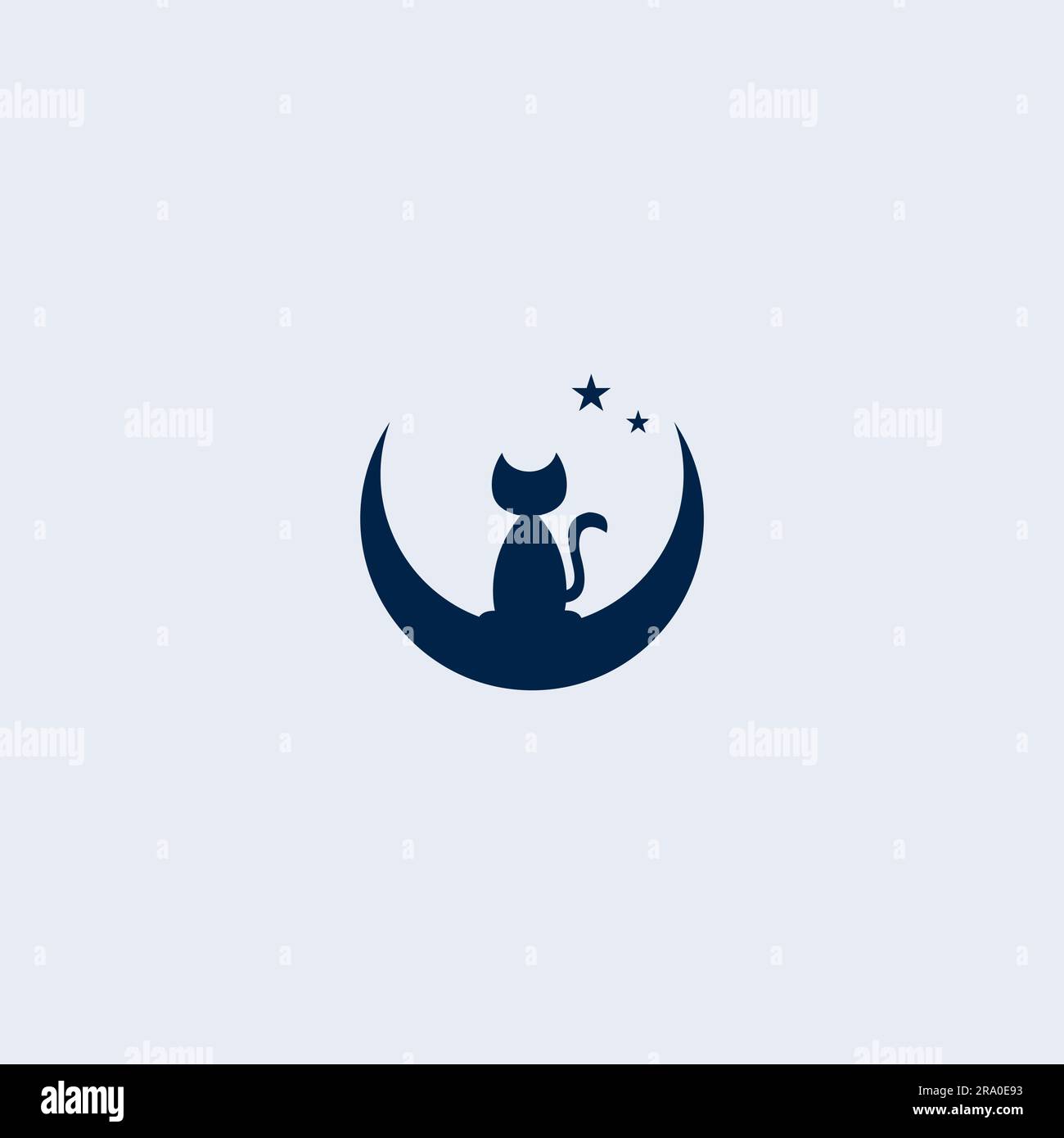 Simple abstract cat logo hi-res stock photography and images - Alamy