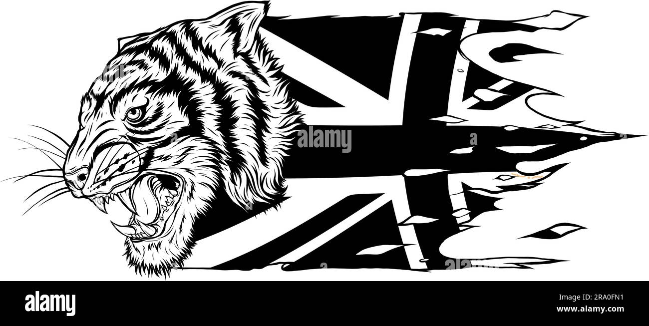 Cartoon single tiger Cut Out Stock Images & Pictures - Alamy