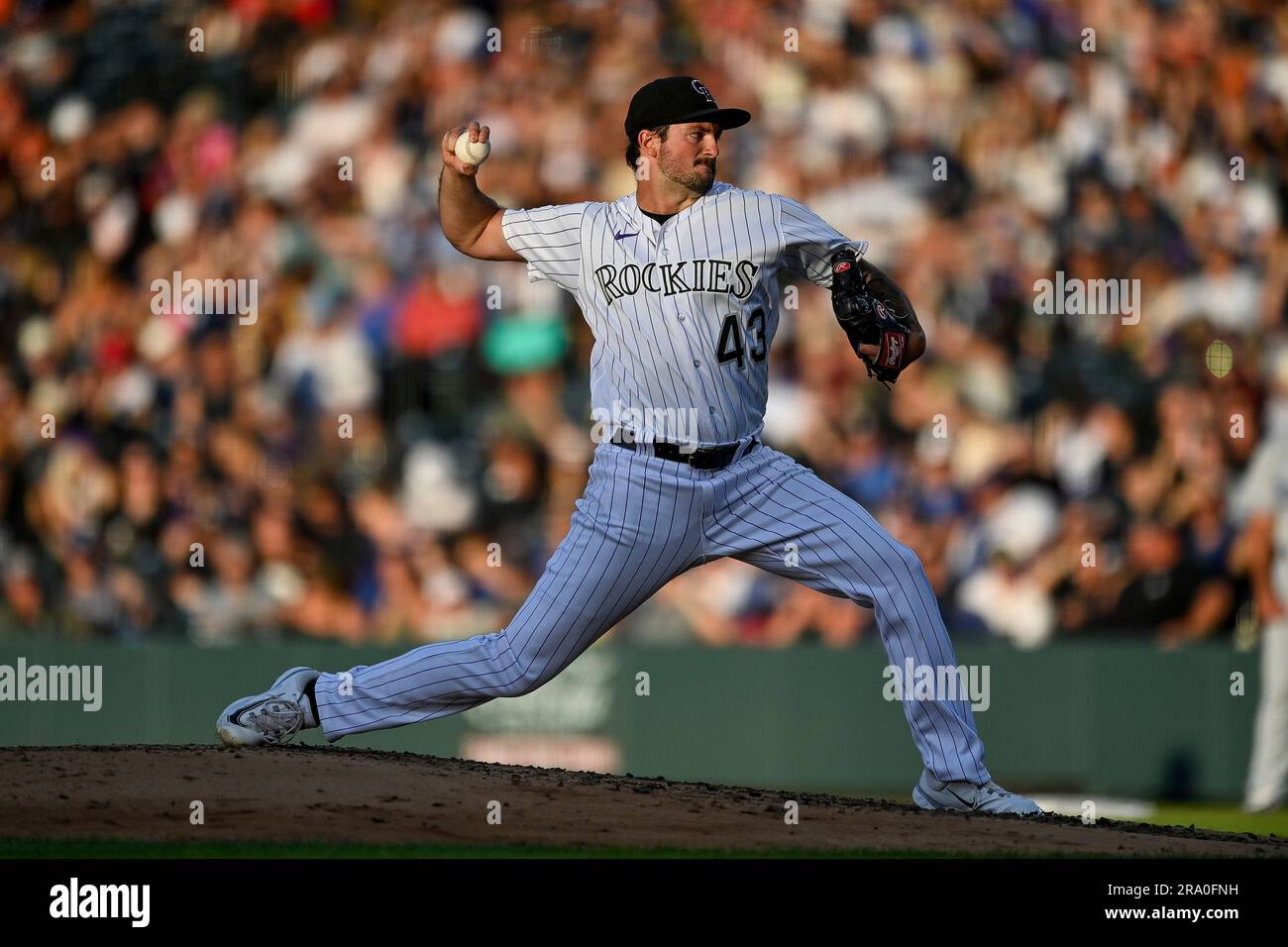 DENVER, CO - JUNE 27: Colorado Rockies starting pitcher Connor Seabold ...