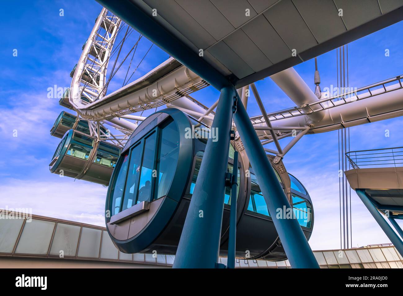 The Singapore Flyer is an observation wheel at the Downtown Core ...