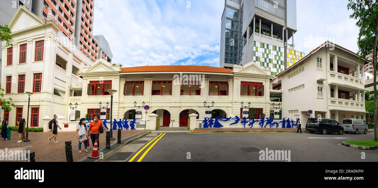 Stamford Arts Centre located at Waterloo Street in Singapore Stock ...