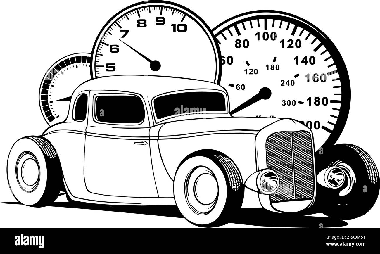 Abstract hot rod Cut Out Stock Images & Pictures - Alamy