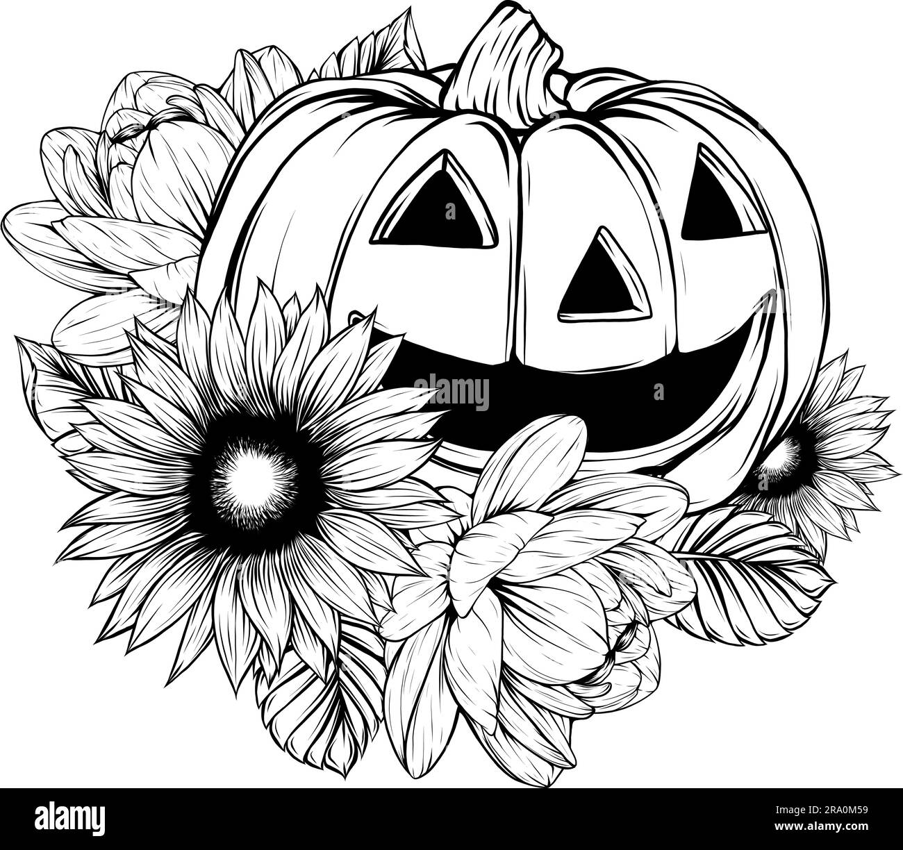 Pumpkin Clip Art Line Drawing