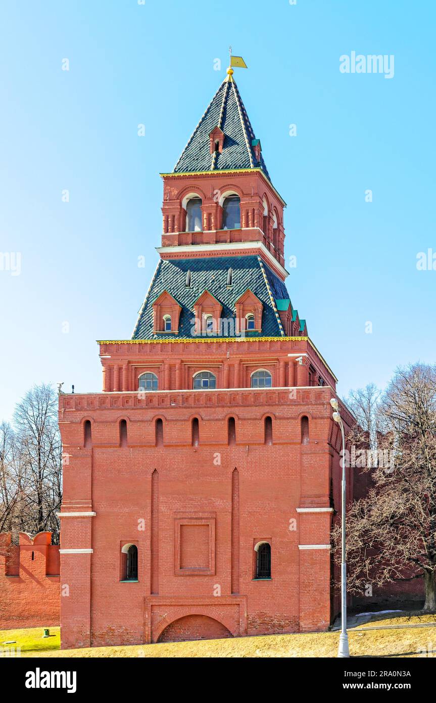 A tower of the Kremlin fortress in Moscow Stock Photo - Alamy