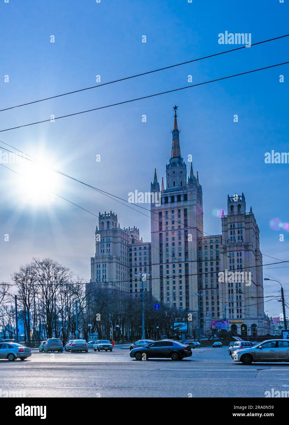 Russia - March 11, 2009 - Residential house on Kudrinskoy area (Seven ...