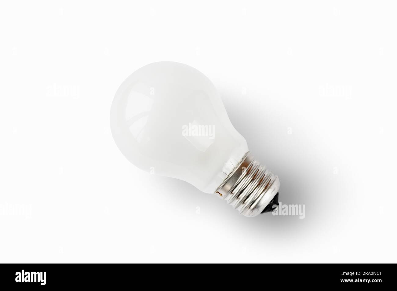 A white bulb on white backgroung Stock Photo - Alamy