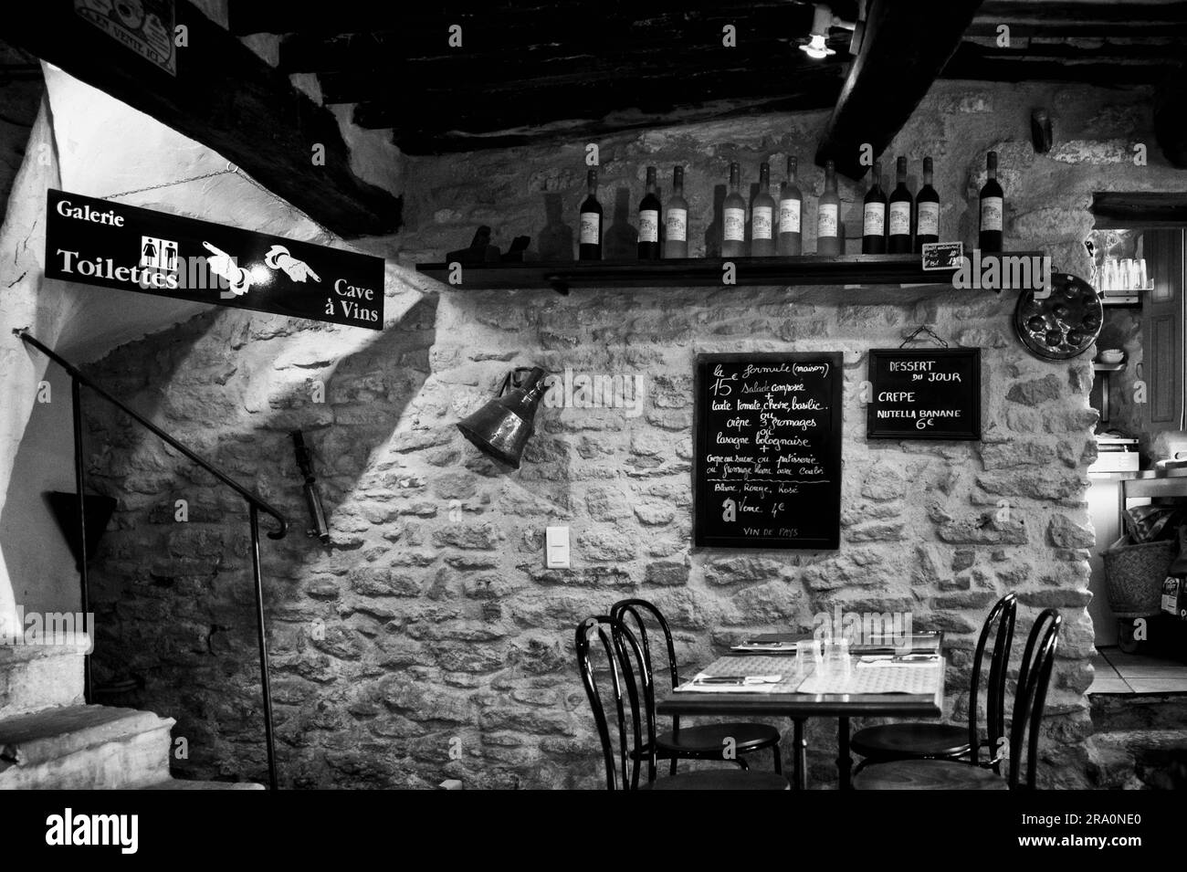 Restaurant in Gordes, Provence, France featuring the stone construction ...