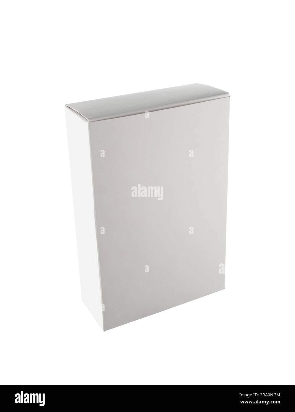 A simple white box isolated on white background Stock Photo - Alamy