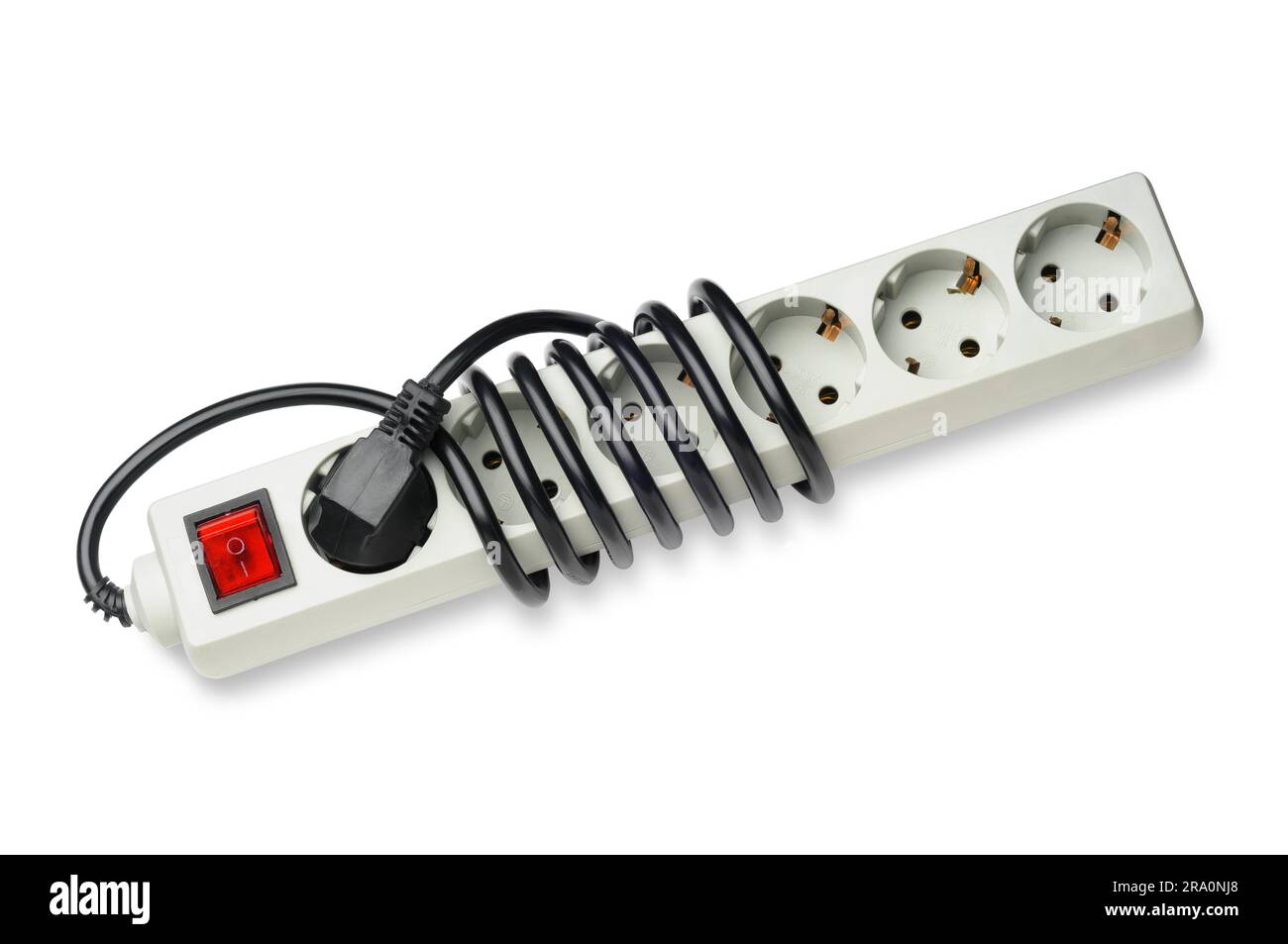 AC power plug and sockets, European standard, with switch Stock Photo ...