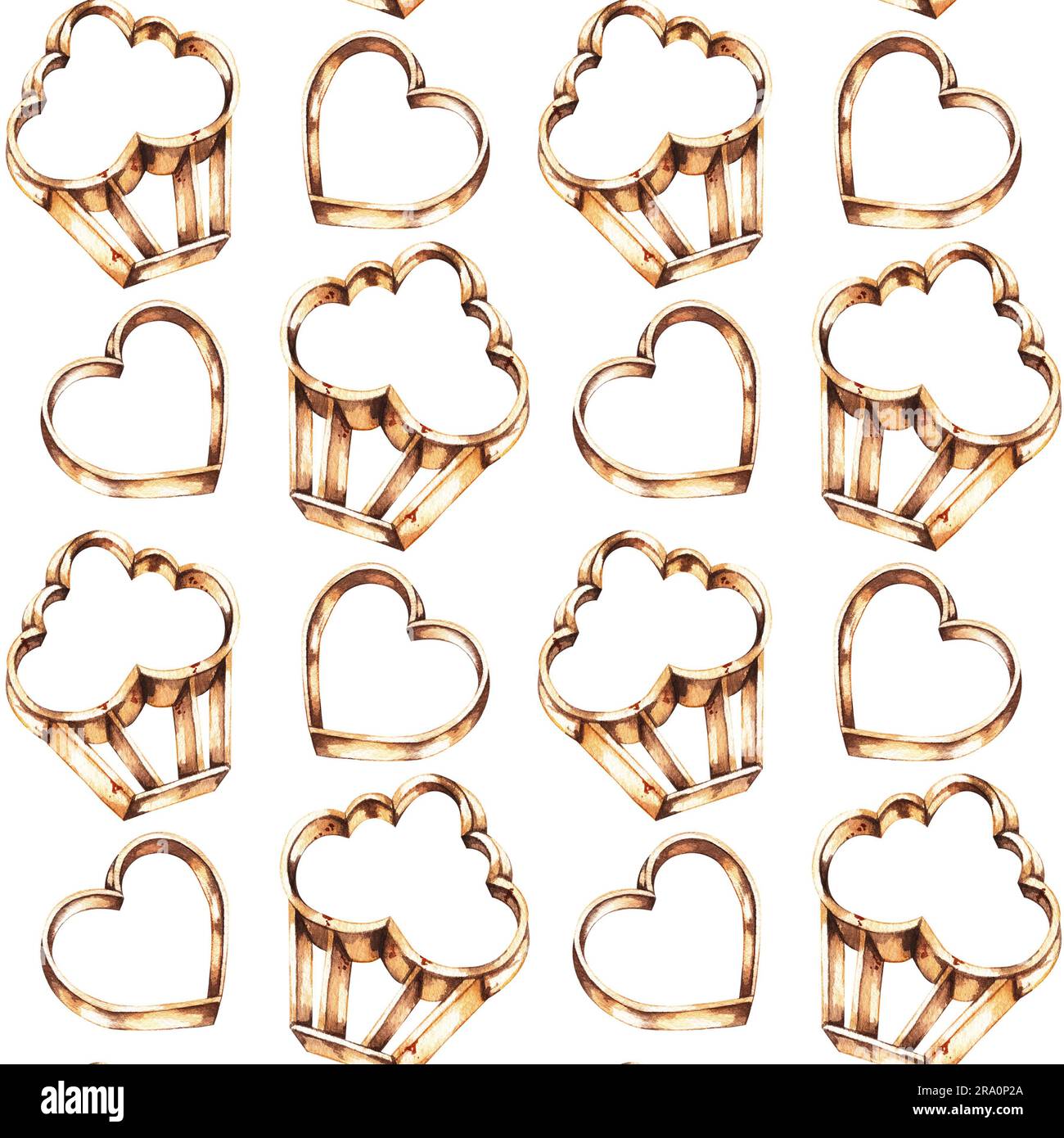 Pattern of tools for baking on a white background. Seamless culinary ...