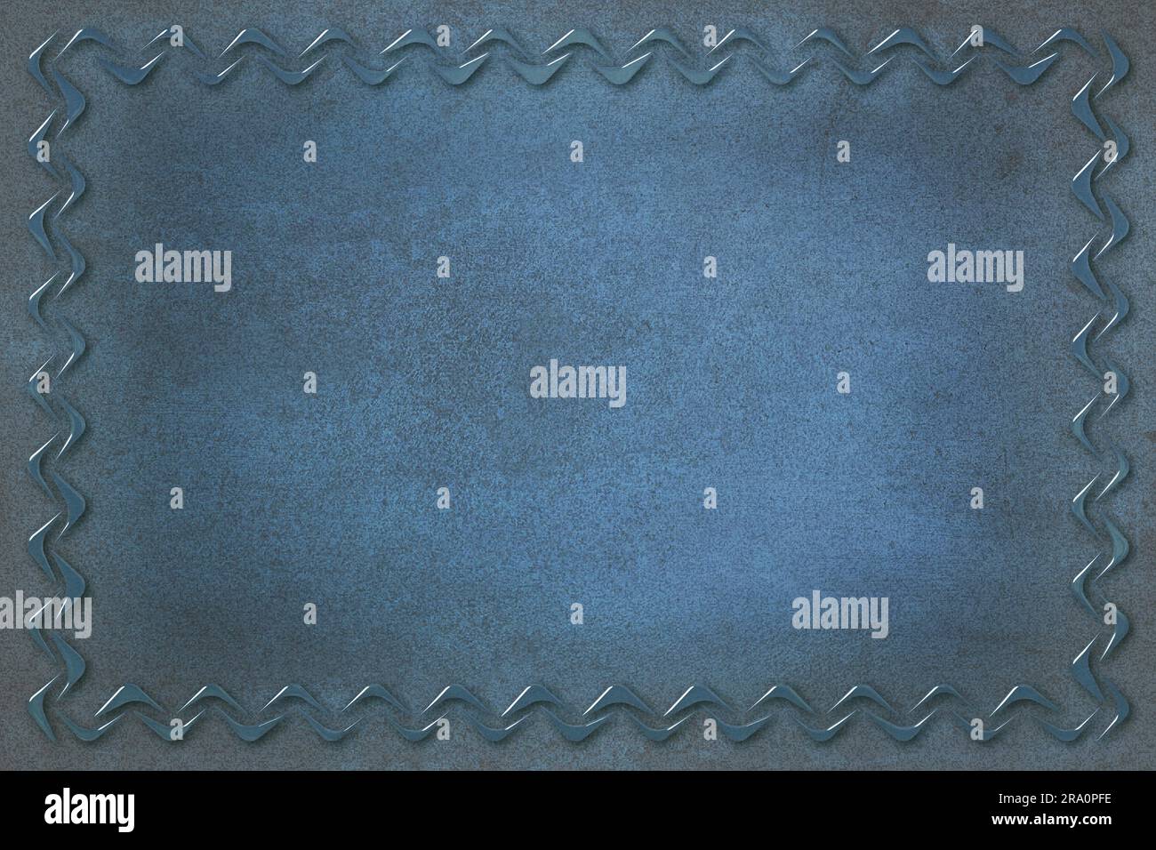 A modern decorative glass frame with a textured and scratched ...