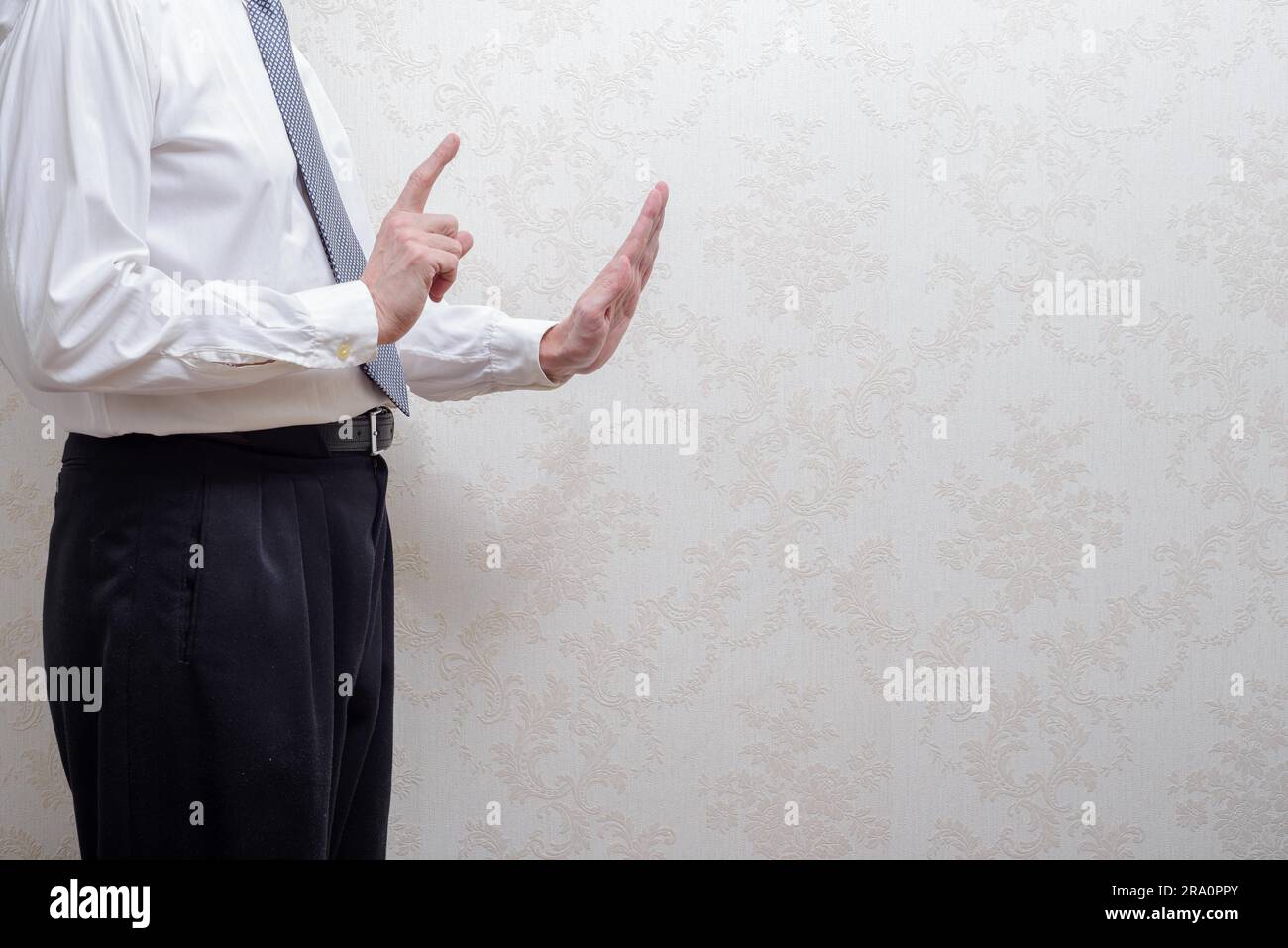 Uncorrupted man rejecting any kind of bribes for corruption Stock Photo ...