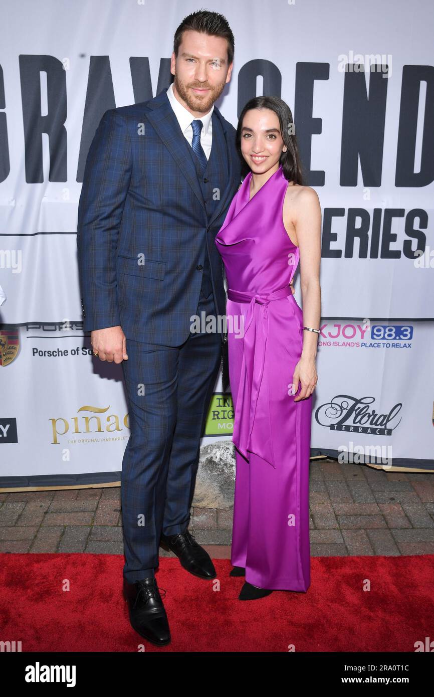 New York, USA. 29th June, 2023. Jesse Kove and Julia Macchio walking ...