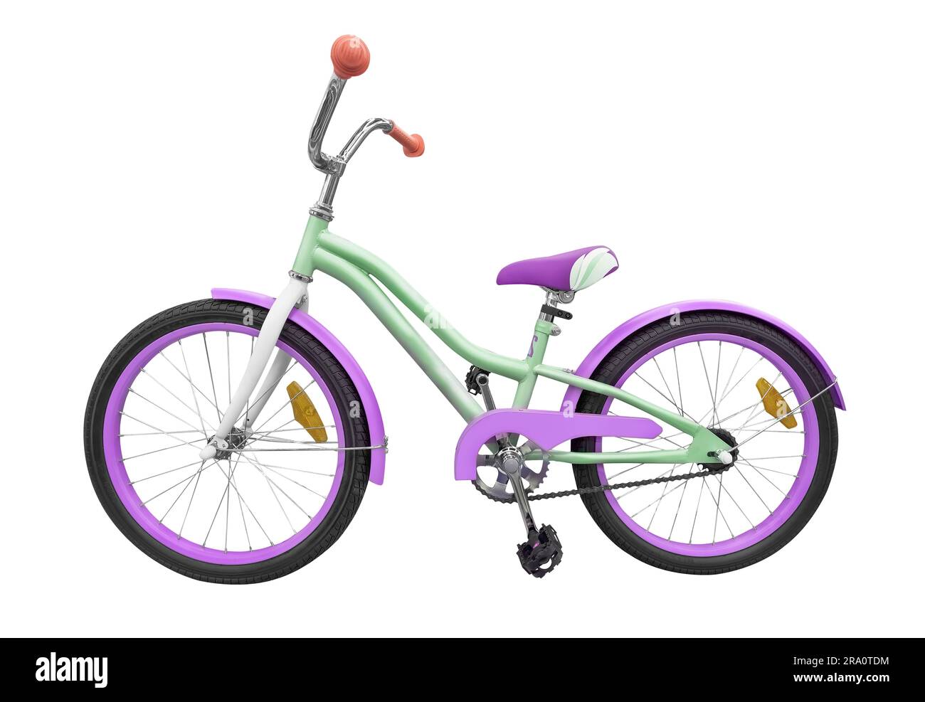 Kids bicycle isolated on white background. Modern sport children ...