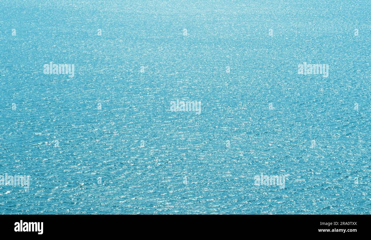 Aerial view of a crystal clear sea water texture. View from above ...