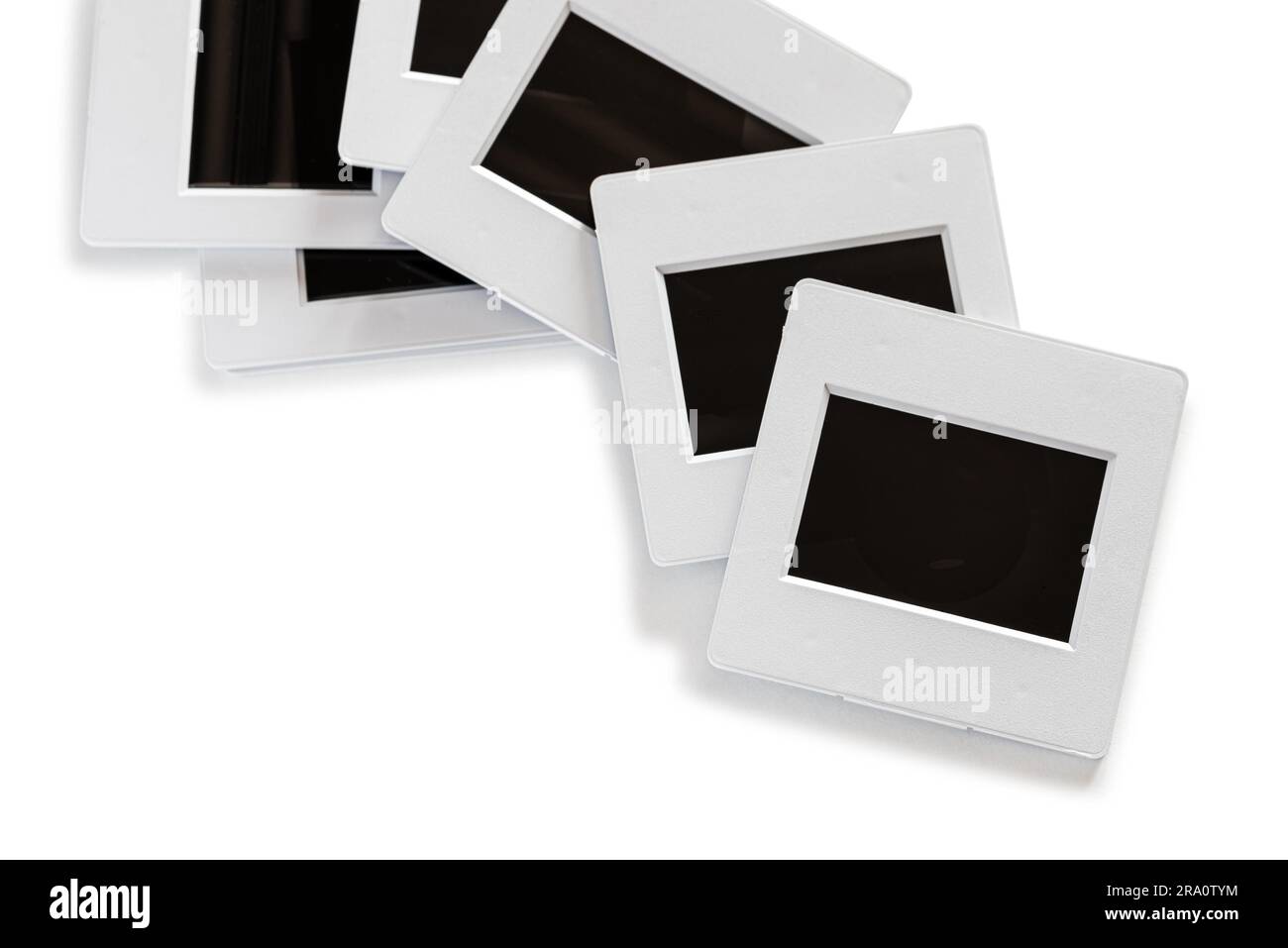 Photo slides isolated in white background Stock Photo - Alamy