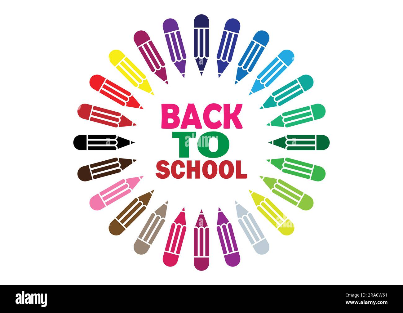 Back To School. Holiday concept. Template for background, banner, card, poster with text ...