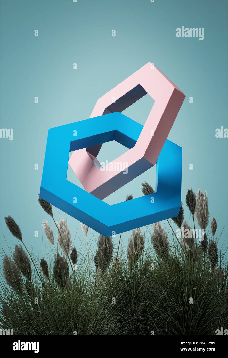 Cyber interior background with copy space. 3d rendering Stock Photo - Alamy