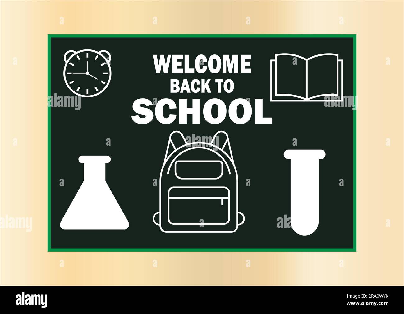 Welcome back to school poster. Education background. Back to school ...