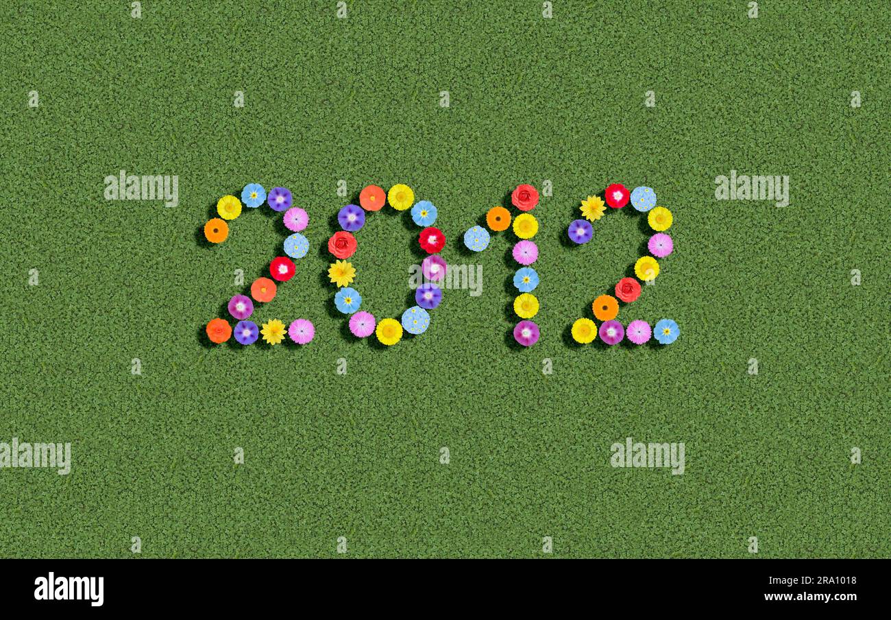 Calendar, colourful representation of the year 2012 Stock Photo - Alamy