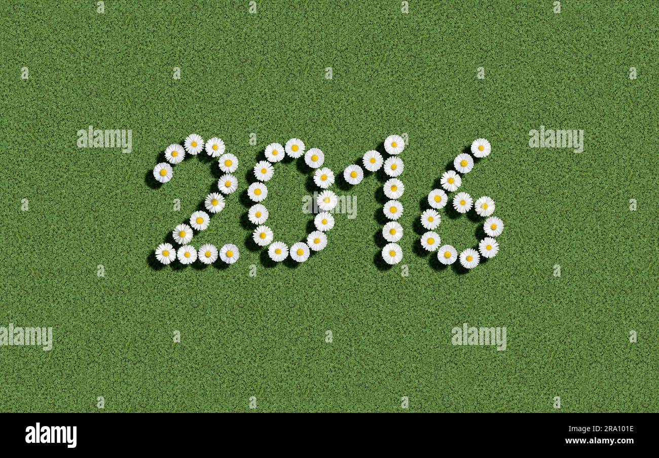 Calendar, colourful representation of the year 2016 Stock Photo - Alamy