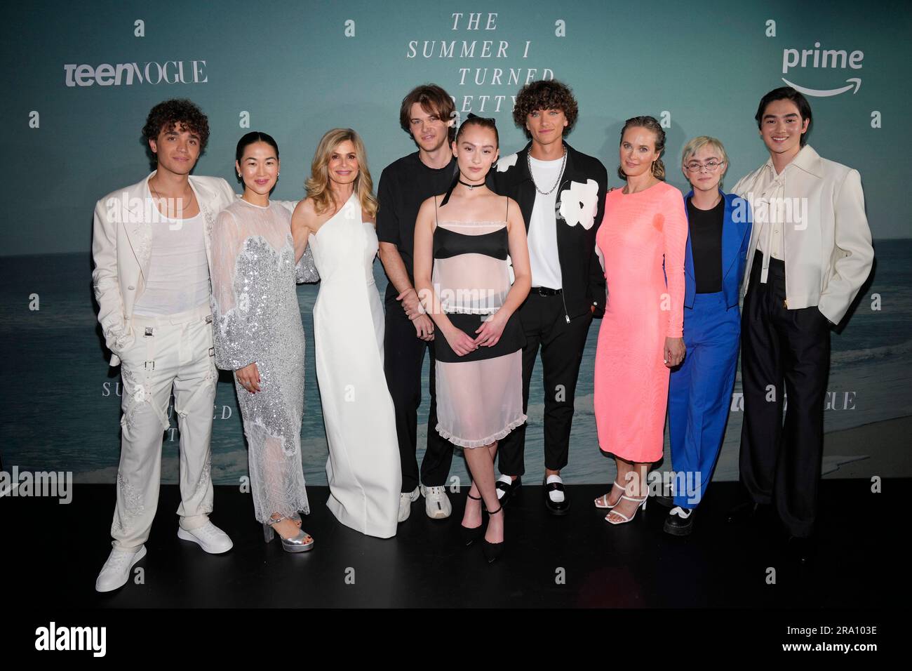 David Iacono, from left, Jackie Chung, Kyra Sedgwick, Christopher ...