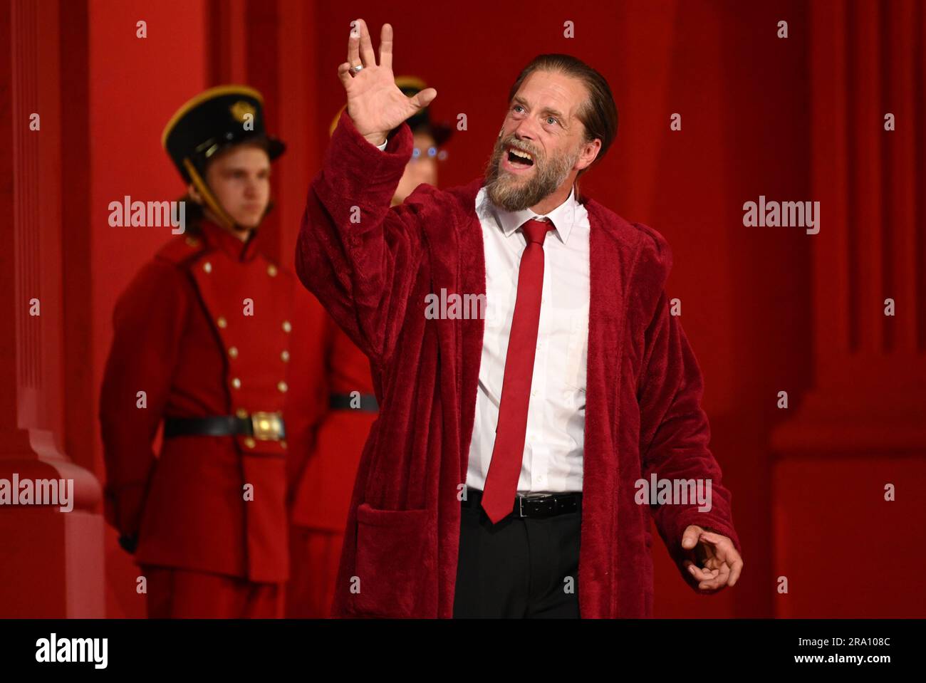 Oberammergau, Germany. 29th June, 2023. Actor Andreas Richter as Julius ...