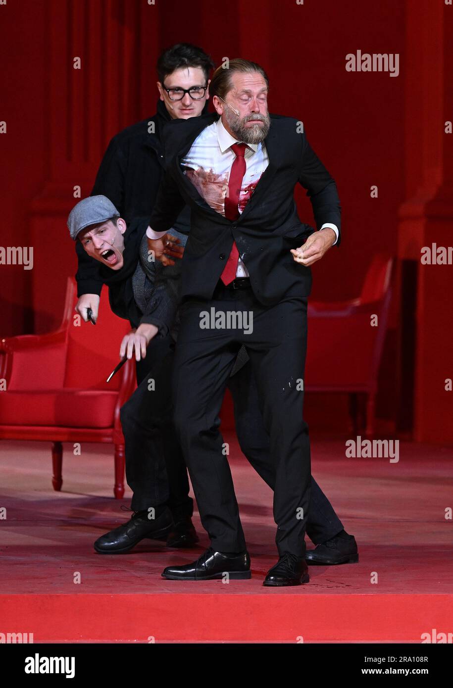 Oberammergau, Germany. 29th June, 2023. Actor Andreas Richter as Julius ...