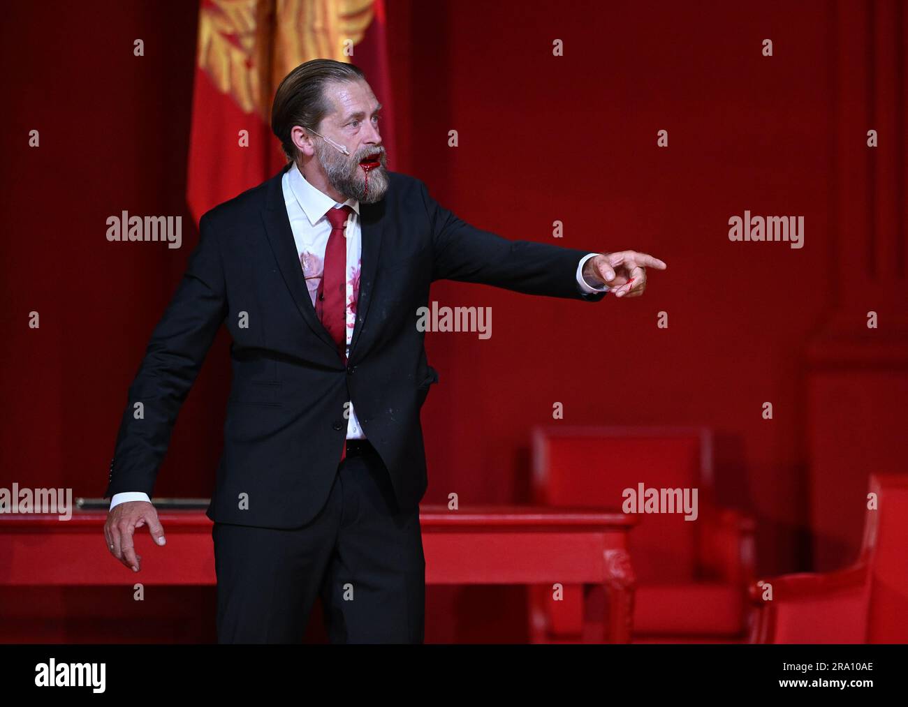 Oberammergau, Germany. 29th June, 2023. Actor Andreas Richter as Julius ...