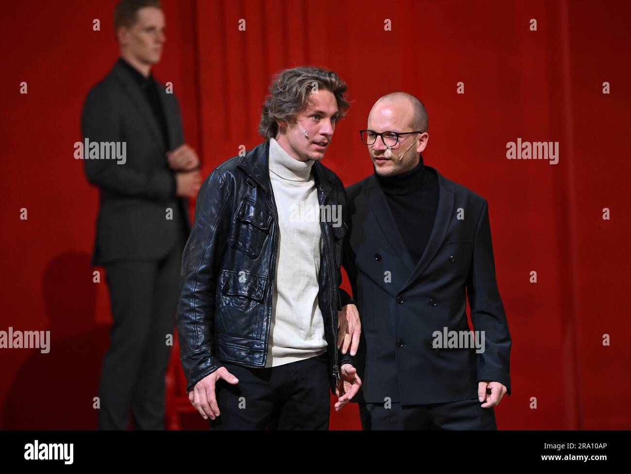Oberammergau, Germany. 29th June, 2023. Actors Yannick Schaap as ...
