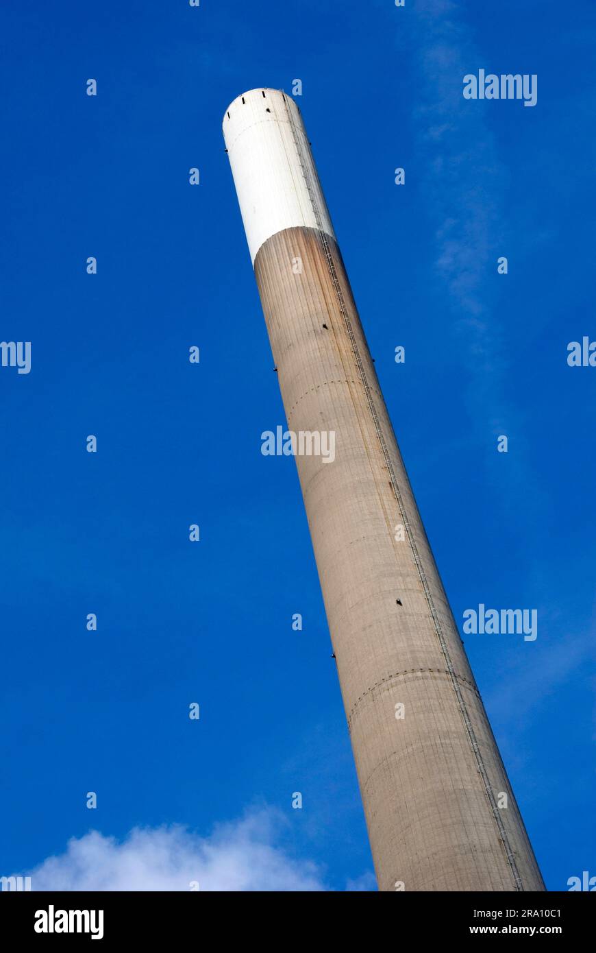 Chimney of the coal-fired power station, power station, coal-fired ...