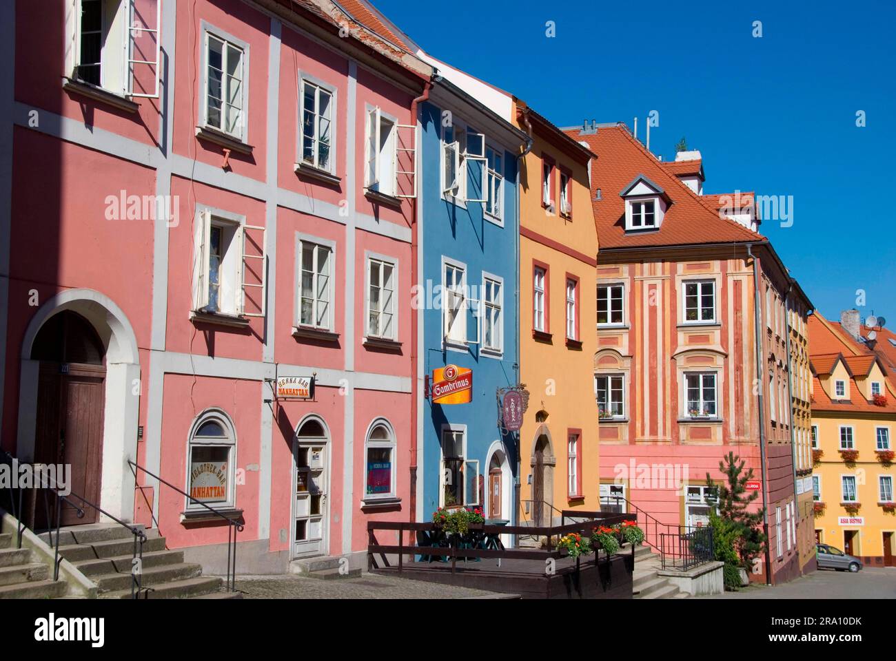 Old Town, Kamenna Street, Cheb, Czech Republic, Cheb Stock Photo - Alamy