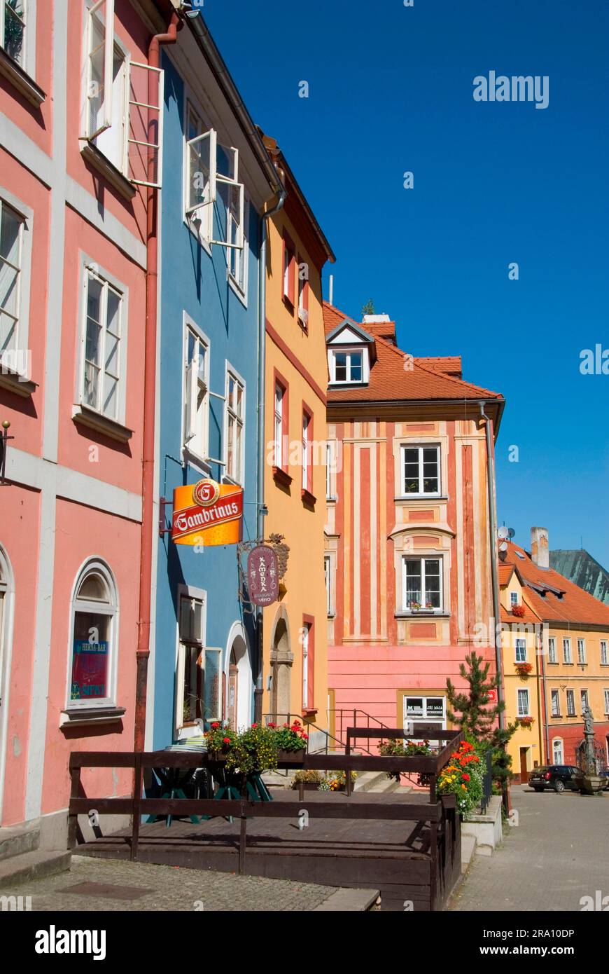 Old Town, Kamenna Street, Cheb, Czech Republic, Cheb Stock Photo - Alamy