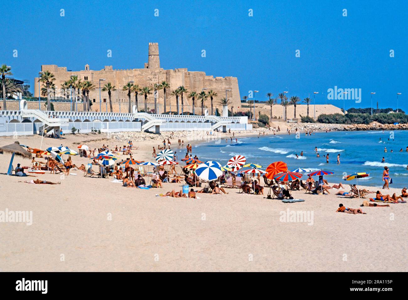 Castle, Beach, Monastir, Tunisia Stock Photo - Alamy
