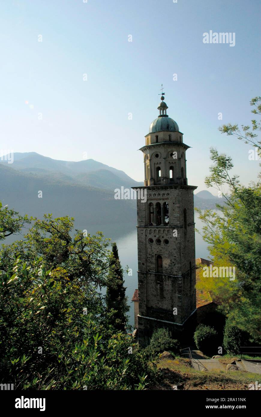 Sanctuary of Maria del Sasso, Morcote, Lake Lugano, Ticino, Switzerland ...