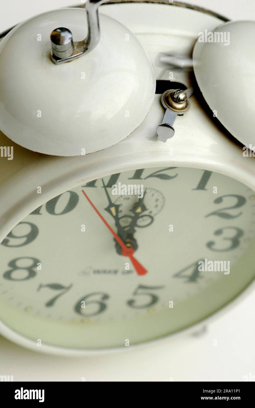 Alarm clock, time, time, five to twelve Stock Photo - Alamy