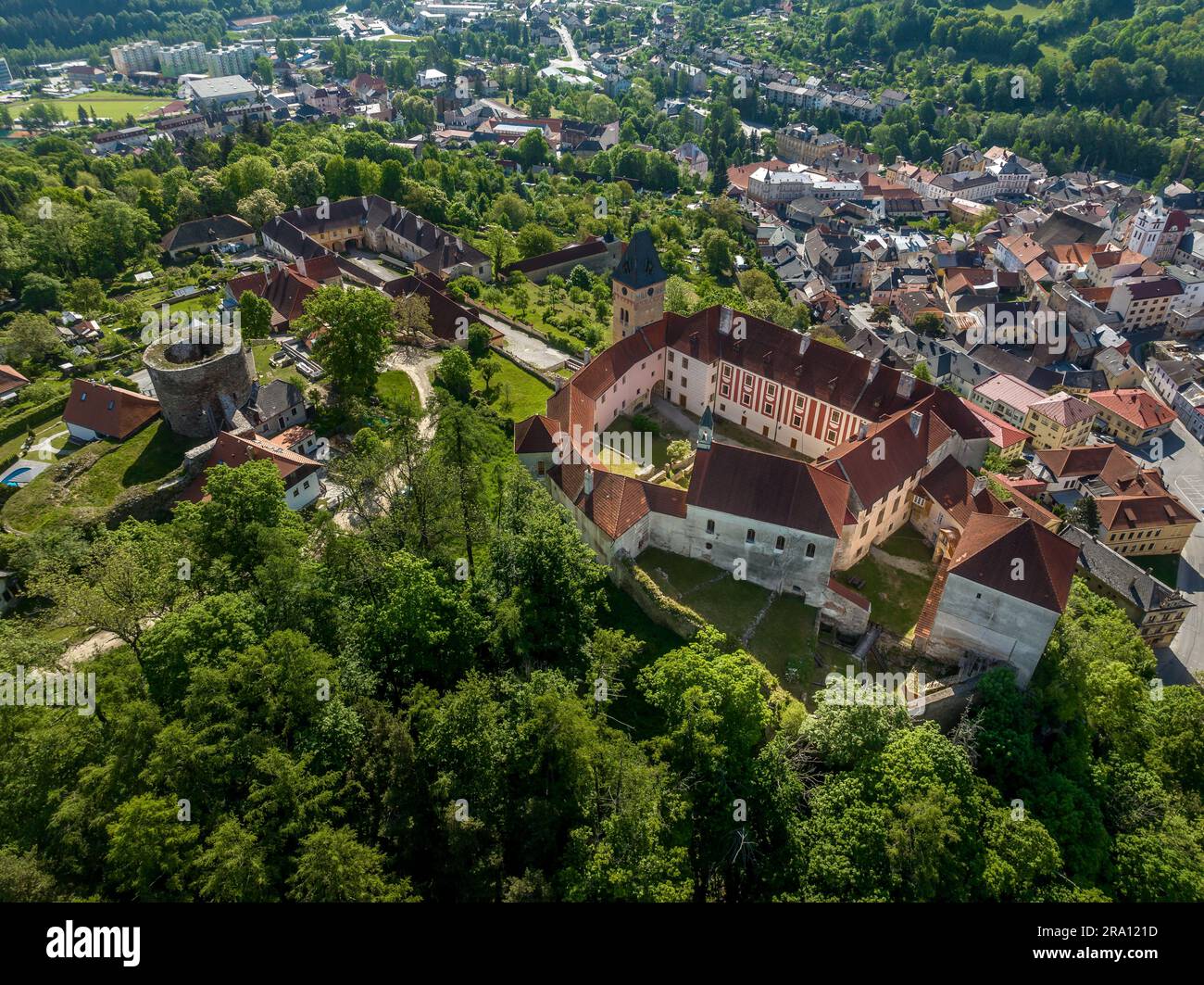 Town fortress castle tower bell hi-res stock photography and images - Alamy