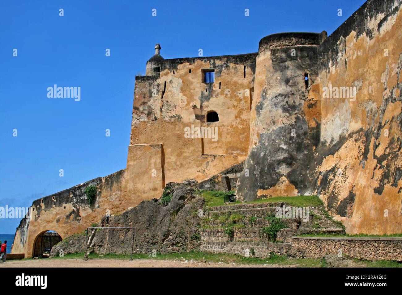 Fort Jesus in Mombasa, Kenya, built by the Portuguese in 1593, today ...