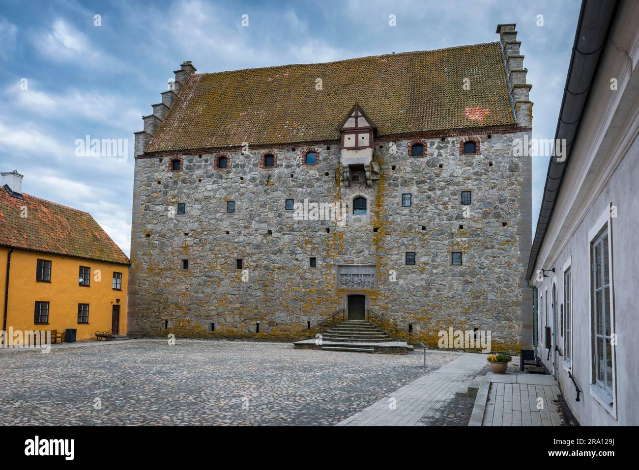 Late medieval castle Glimmingehus, Glimminge, Skane, Sweden Stock Photo ...