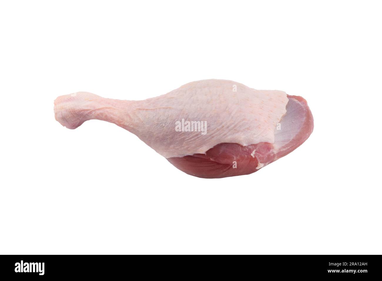 Fresh duck leg meat isolated on white background. Raw duck leg Stock ...