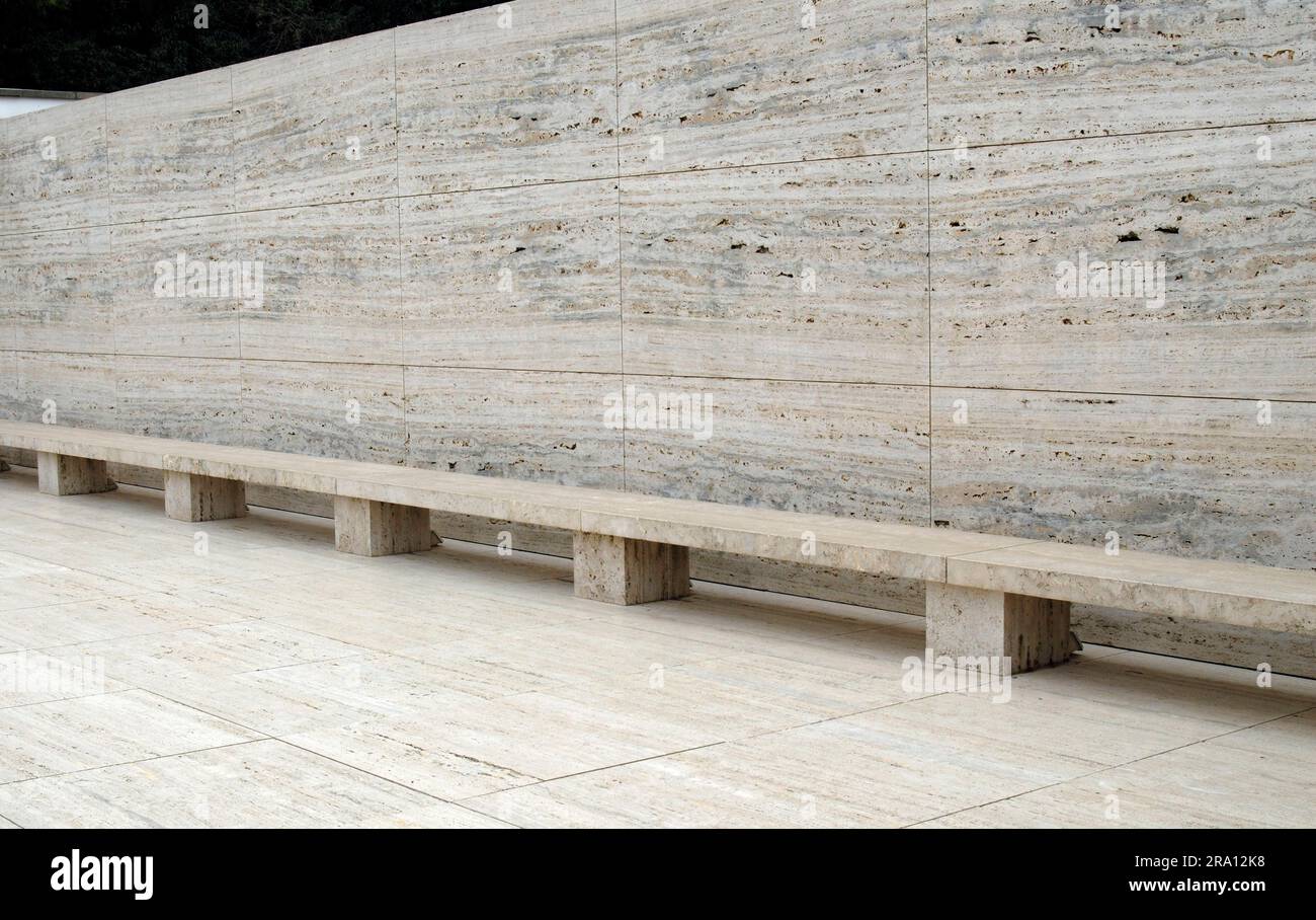 Barcelona Pavilion, architect Mies van der Rohe, Barcelona, Catalonia ...