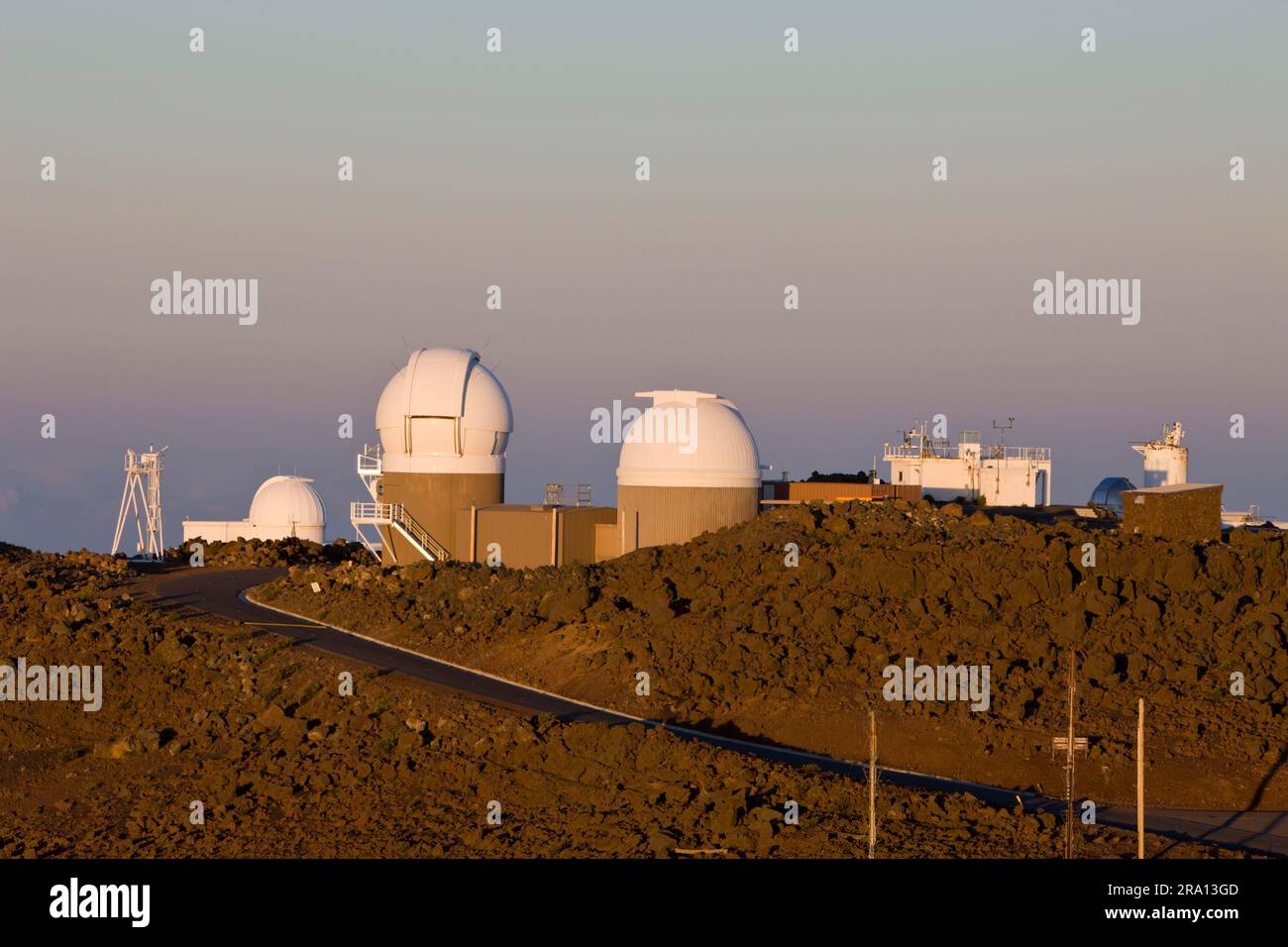 Observatory on Mount Haleakala Volcano, Maui Island, Hawaii, USA Stock ...